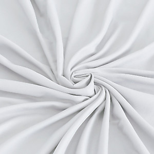 Furinno Angeland Vienne 3-Piece Microfiber Bed Sheet and Pillowcase Set, Twin, White