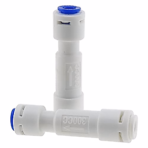 ZZHXSM Flow Restrictor 2PCS 1/4inch 300CC Flow Restrictors with Quick Connect for RO Reverse Osmosis