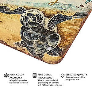 ZZZRSYR Funny Novelty Metal Sign- Life is Short Sea Turtle Funny - Retro Wall Decor Gift for Man Cave Home Gate Garden Bars Cafes Office Store Club 8 X 12 INCH