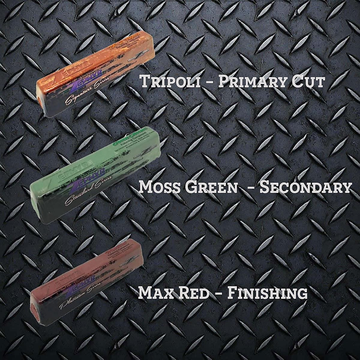 ZEPHYR Custom POLISHING Products American Shine Polishing Kit with Buffing Pads and Polishing Compound, for Big Rigs, Pontoons, and Aluminum Wheels