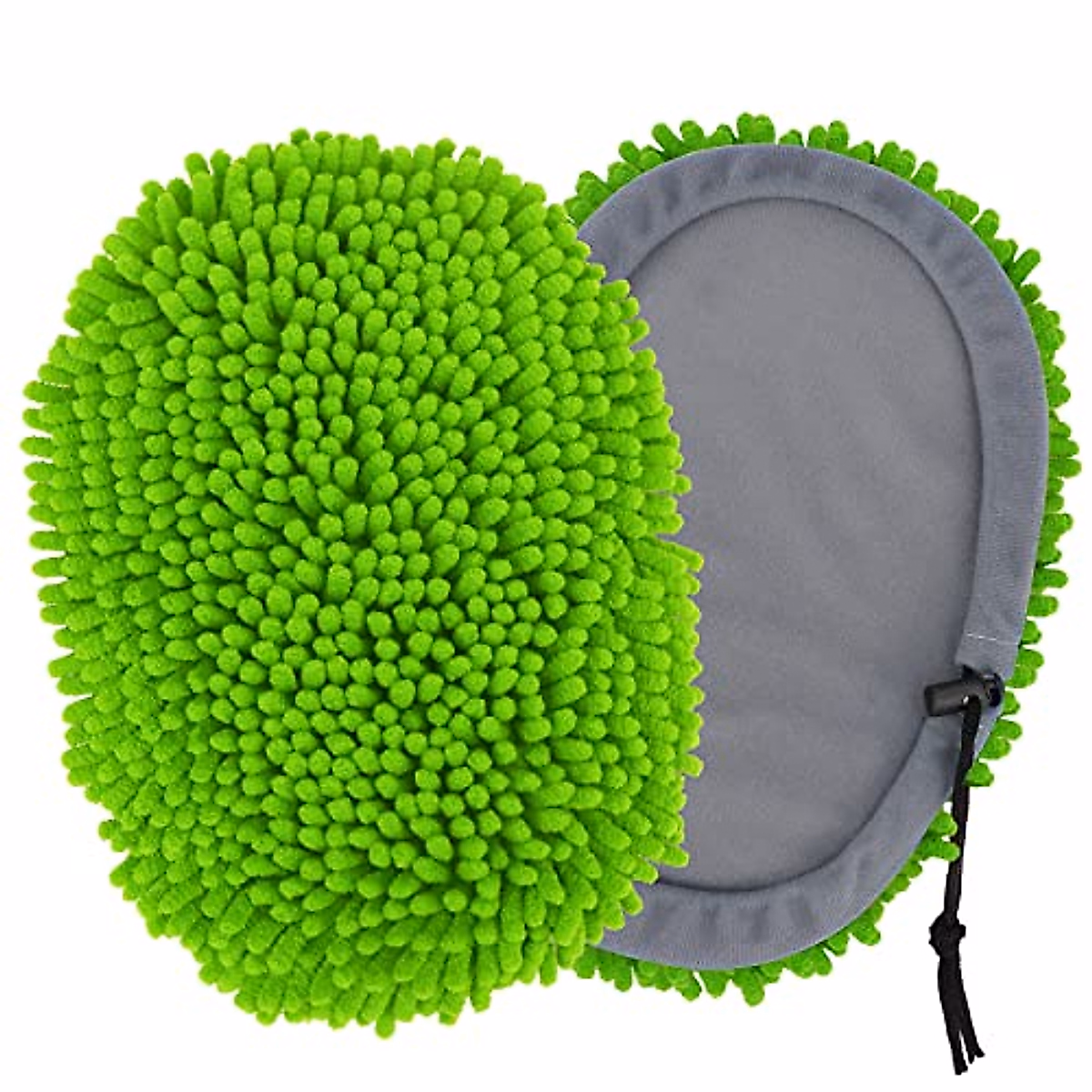 anngrowy 62" Microfiber Car Wash Brush Replacement Head Sponge, 2 Pack Chenille Scratch-Free Replacement Head Car Wash Mop Head.