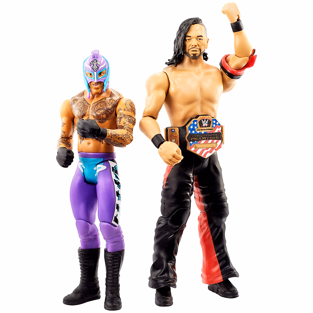 WWE Rey Mysterio vs Shinsuke Nakamura Battle Pack Series #62 with Two 6-inch Articulated Action Figures & Ring Gear