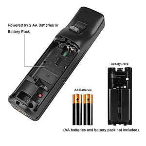 Wii Controller 2 Pack, Wii Remotes with Motion Plus and Nunchucks Compatible with Wii & Wii U Console, Wireless Remote come with Silicone Case and Wrist Strap (2 Black)