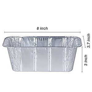 MOACOCK 50Pack Drip Pan Compatible with Blackstone Griddles 28 & 36 & 30 & 22 & 17 Inches, Aluminum Foil Grease Drip Pans, Grill Grease Tray Blackstone Griddle Accessories