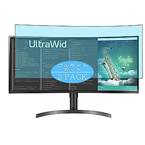 Synvy [2 Pack] Anti Blue Light Screen Protector, Compatible with LG 35WN75C-B 35" Display Monitor TPU Film Protectors [Not Tempered Glass]