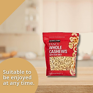 Kirkland Signatureââ€ž¢ Whole Cashews 2.5 lb. Jars, Fancy Grade Mother's Day Gift, 2.5 Pound (Pack of 2)