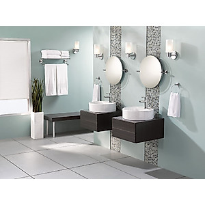 Moen Rizon Chrome One-Handle Modern Bathroom Faucet with Drain Assembly, 6900