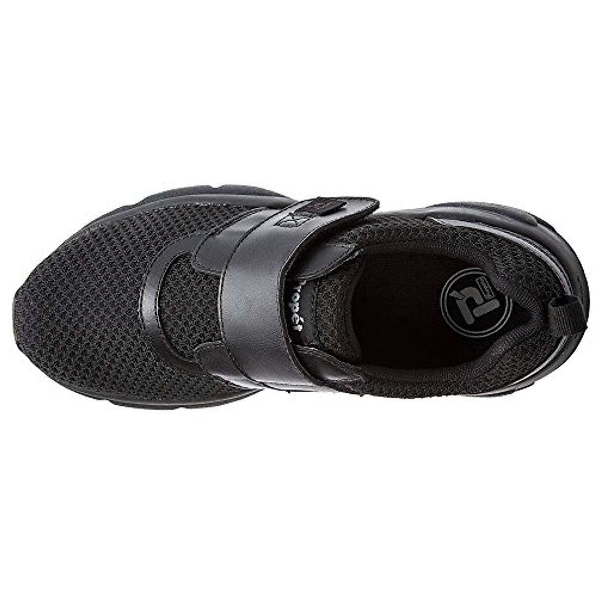 Propét Women's Stability X Strap Shoe, Black/Black, 9 Medium US