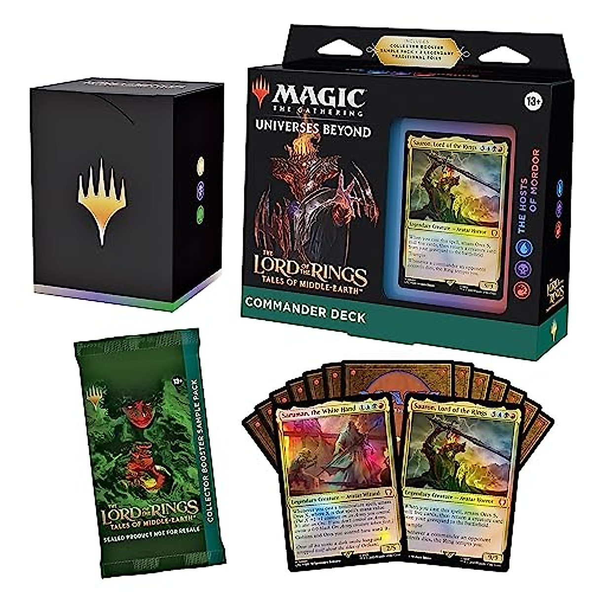 Magic: The Gathering The Lord of The Rings: Tales of Middle-Earth Commander Deck 4 + Collector Booster Sample Pack