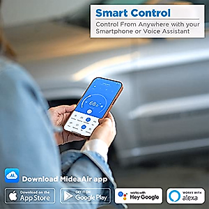 Midea MAP14S1CWT Smart Portable air Conditioner, 14,000 BTU, White