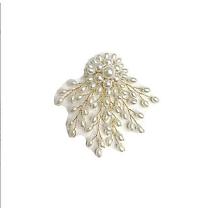 Brooches Brooch Pin Elegant Pearl Flower Brooch Pin Brooch Women Girls Clothes Decoration Gifts Brooch Pins Gift (Color : A, Size : 8.5X6CM)