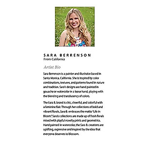 Kate and Laurel Sylvie Wildflower Bunch Framed Canvas Wall Art by Sara Berrenson, 18x24 Natural, Floral Accent for Wall