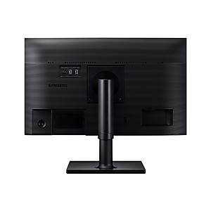 SAMSUNG 24-inch 16:9 IPS Panel 75Hz FHD Desktop Monitor 5ms 250 Nits Pivot Rotation Height Tilt Swivel Adjustable Wall Mountable AMD FreeSync Flicker Free, F24T452FQN Black (Renewed)