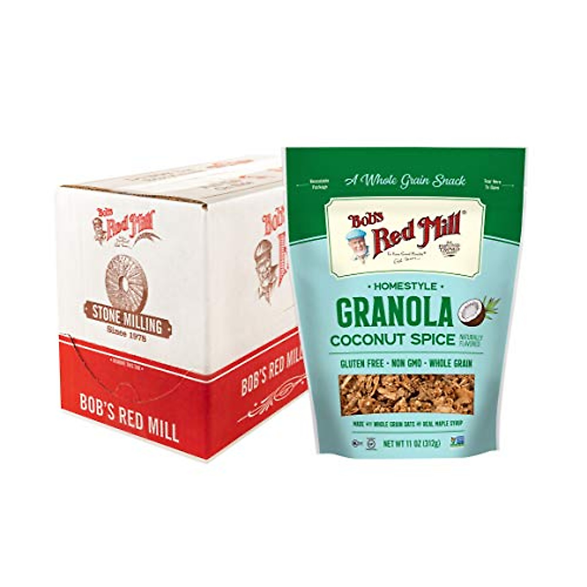 Bob's Red Mill Homestyle Coconut Spice Granola, 11-ounce (Pack of 6)