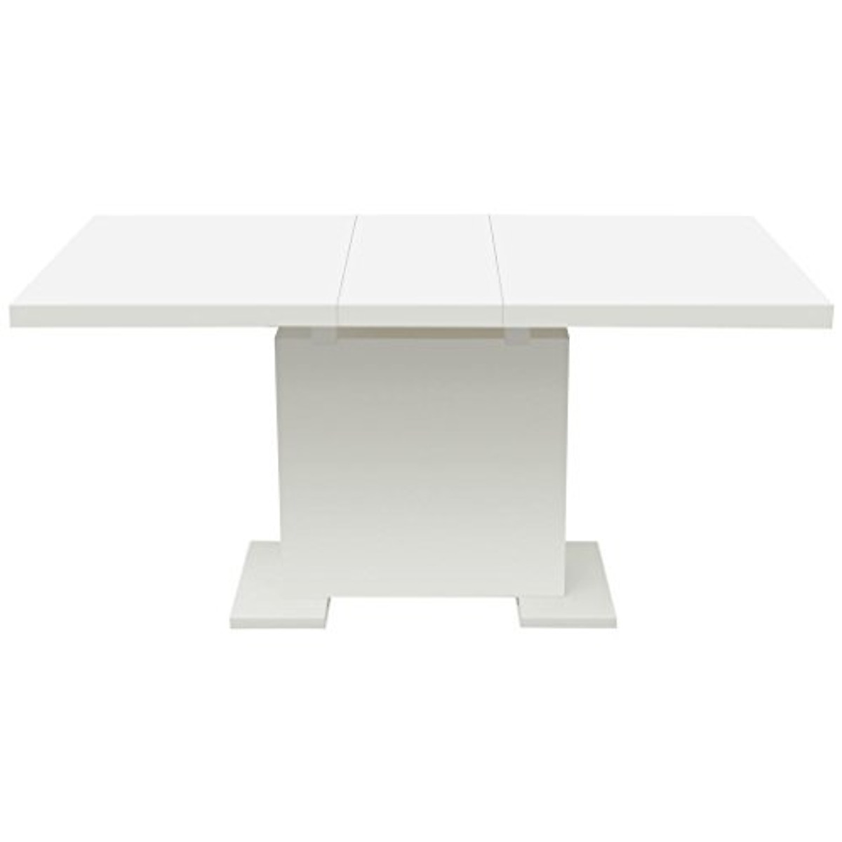 Tidyard Extendable Dining Table High Gloss White