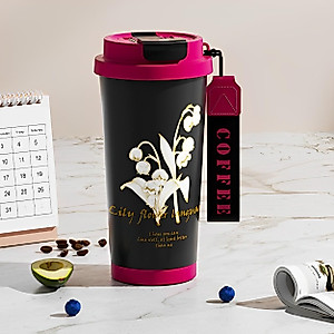 Simple Modern Travel Coffee Mug Tumbler with 360° Sealing | Ceramic-Lined Insulated Stainless Steel Cold Brew Iced Coffee Cup Thermos | Gifts for Women Men Her Him 17oz (Black)