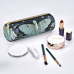 QICENIT Butterfly Pencil Case for Women Pen Pouch Cylinder Small Carrying Box for Adult With Smooth Zipper Simple Durable Lightweight for Office Organizer Storage Bag