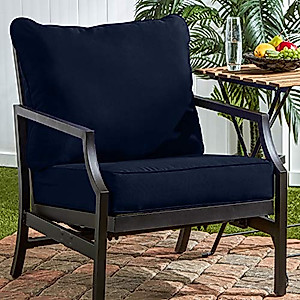 Greendale Home Fashions 2-Piece Outdoor Deep Seat Cushion Set, Midnight
