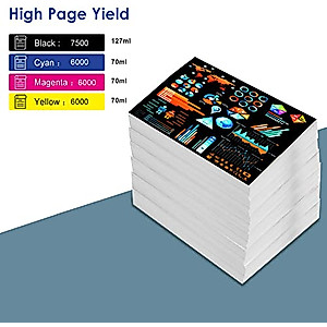 BABU Compatible Ink Bottle Replacement for T502 502 Refill Ink for ET-2700 ET-2750 ET-3760 ET-4760 ET-3700 ET-3760 ET-3750 ET-4750 ET-2760 ET-3850 Printer (Black Cyan Magenta Yellow, 4 Pack)