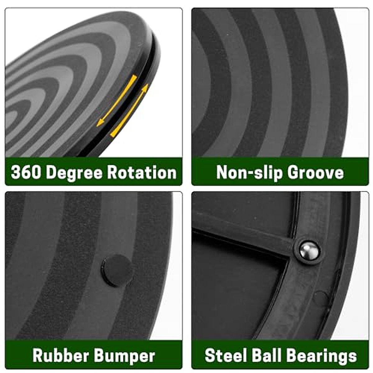 8" Bonsai Turntable Heavy Duty Rotating Garden Swivel Stand for Easy Trimming and Displaying Potted Plant