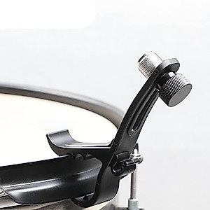 Drum Clips Microphone Clips 2Pcs Shockproof Drum Rim Clamps for Microphone Clamps Holder with Groove Gear Universal Mic Clip Adjustable Movable Mount Kit
