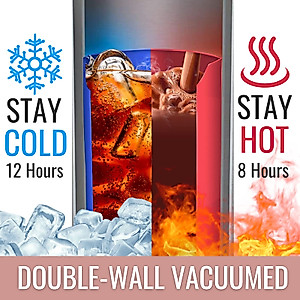 Onebttl Lake Themed Tumbler, 20oz Insulated, Rose Gold