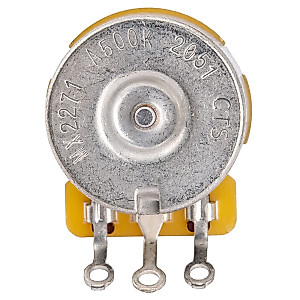 CTS 450 Series A500K Split Long Shaft Guitar Pots Audio Taper Potentiometers for USA Electric Guitar and Bass, 10% Tolerance (Set of 2)