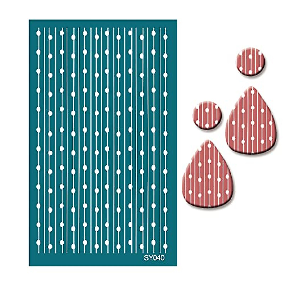 6Pcs Polymer Clay Silk Screen - Silk Screen Stencils for Polymer Clay - Reusable Silkscreen Print Kit Printing on Clay Jewelry Clay Earrings Silkscreen Stencil for Polymer Clay Earrings Jewelry