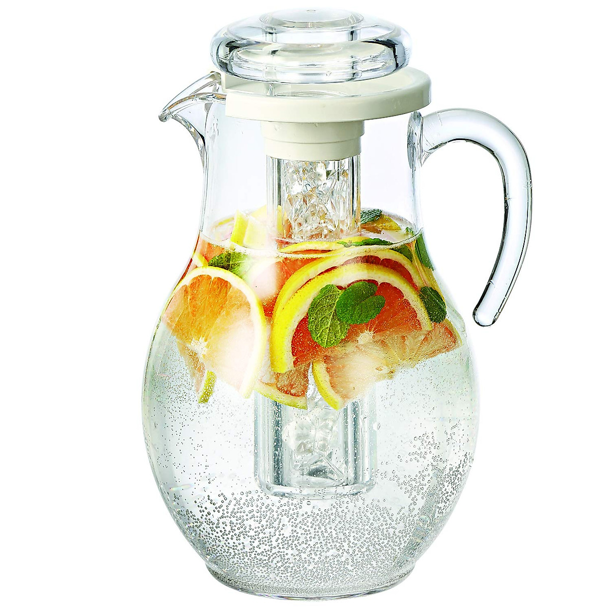 Service Ideas SWP33SB Pitcher, Acrylic, Smooth Body, 3.2 L