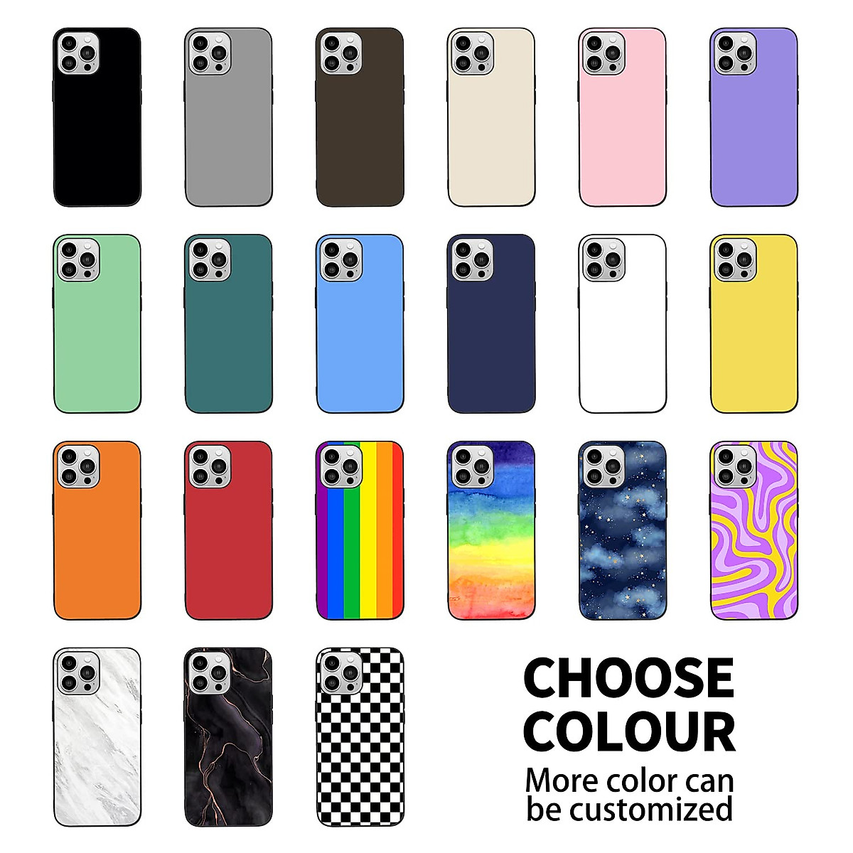 Easycosy Personalized Picture Phone Cases for 16 15 14 13 12 11 Pro/Max/Mini XR X Xs Max Custom Multiple Photo iPhone Case for Friends Family Birthday Gifts Customized Full Protection TPU Cover