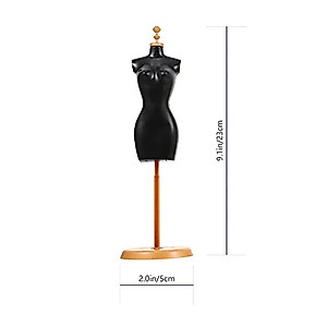 4pcs Model Stand Mini Doll Manikin mannequins Mini Mannequin Doll Mannequin Mini Miniature Dress Form Mannequin Models Mannequin Bracket Doll Dress Support Small House Accessory