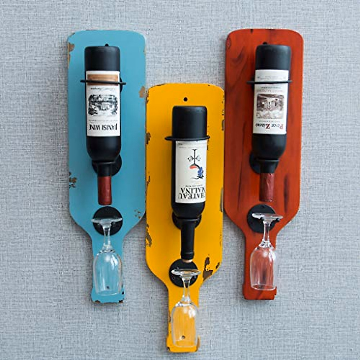 Wine Rack Solid Wood Wine Rack Vintage Wine Rack Creative Shelf Wall-Mounted Wine Rack Goblet Holder Wine Rack Glassware Rack