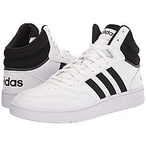 adidas Adult Hoops 3.0 Mid Core Black/Core Black/White 11