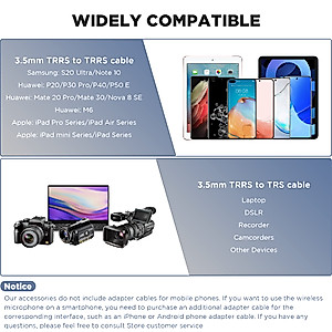BOYA by-W4 Wireless Lavalier Microphones for Cameras Camcorder DSLR Computer, 7H Battery Life, 98ft Transmission, Wireless Lapel Mic for Video Recording Vlog Live Streaming