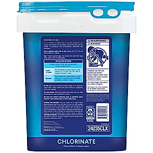CLOROX Pool&Spa XtraBlue 3” Chlorinating Tablets, Kills Bacteria & Stops Algae, 35 LB