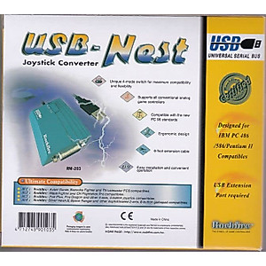 NAKVMN 15 Pin to USB Adapter Female Midi Joystick Old Gameport Joystick on Windows 11 10 8 7 Gameport to USB Nest Retro Joystick Controllers Nest Converter