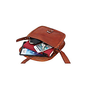 Gusti Shoulder Bag Leather - Mary M. Handbag Purse Crossbody Bag Satchel for Women in Vintage Brown