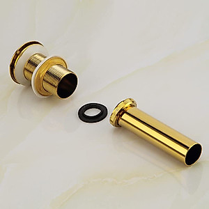 Bathroom Sink Drain, Vessel Sink Pop Up Drain with Detachable Basket Stopper,Sink Drain Assembly Without Overflow Brushed Bronse, Anti-Explosion and Anti-Clogging Drain Strainer