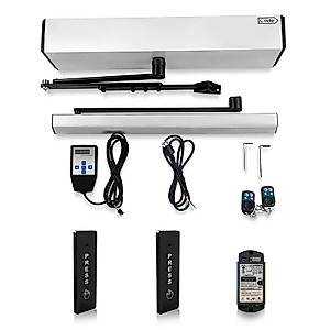 Smart WiFi APP Control Automatic Door Opener by Olideauto,WiFi Built in Receiver Olide-510FW,Compatible with Alexa,Google Assistant Voice Control Auto Door with Wireless Push Panels