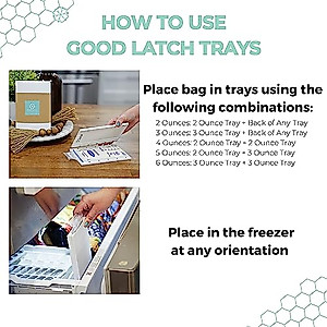 Magnetic Freeze Flat Trays for Breastmilk - Breastpump Accessory to Freeze Breast Milk Storage Bags Flat - (for Lansinoh, Up&Up, and Avent, 3oz Tray Set (3 or 6oz))