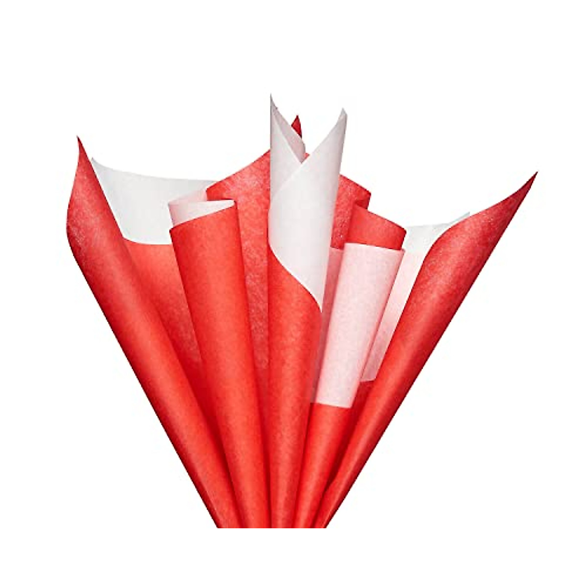 American Greetings 125 Sheets 20 in. x 20 in. Bulk Tissue Paper (Red and White) for Christmas, Birthdays, Holidays and All Occasion