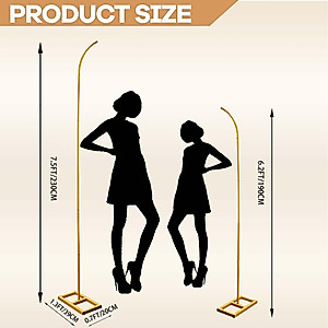 Balloon Arch Stand, Metal Balloon Arch Backdrop Stand Set of 2 Wedding Arch Stand Flower Arch Floral Arch Wedding Arches for Ceremony Wedding Birthday Anniversary Bridal Baby Shower Floral Stand