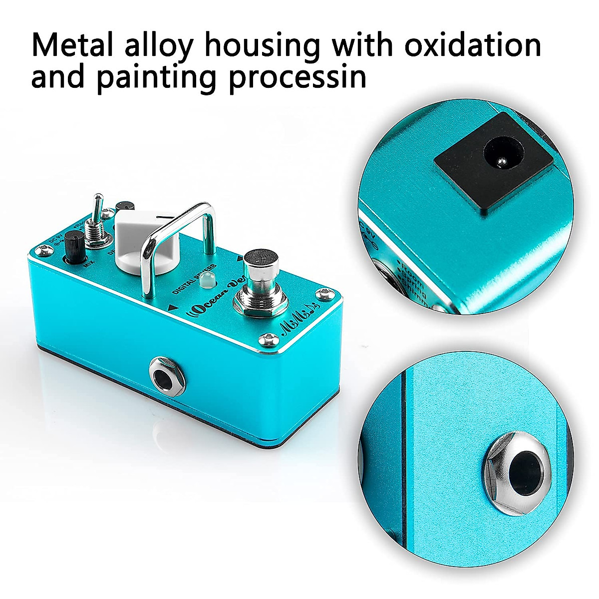 MIMIDI Digital Reverb Guitar Effect Pedal with True Bypass 3 Modes Room Spring Shimmer Portable Mini for Electric Guitar And Bass