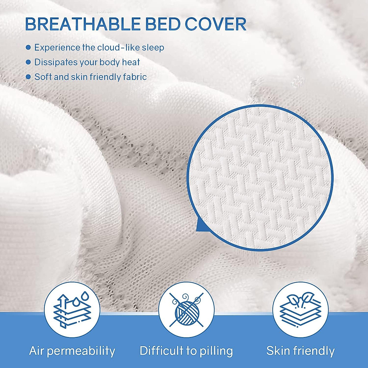 Full Size Mattress, Full Size Memory Foam Mattress with Breathable & Washable Cover, Memory Foam Mattress Full for Cooler Sleep Supportive & Pressure Relief, Full XL Mattress, Double Mattress, White