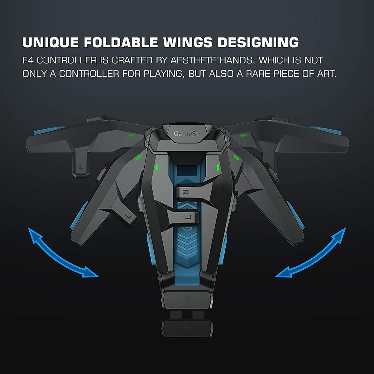 GameSir Mobile Game Controller F4 Falcon, Zero Latency Foldable Gaming Trigger, Plug and Play Mobile Trigger for Pubg, Knives Out, Rules of Survival, Call of Duty for Android and iOS Phone