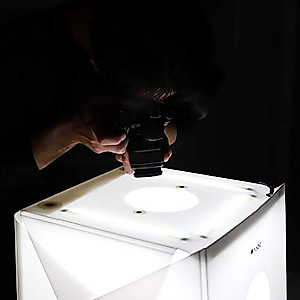 Foldio2 Plus | 15" Portable Product Photo Studio Light Box with Dimmable 5700k LED Light | ORANGEMONKIE | World 1st All-in-One Photo Studio
