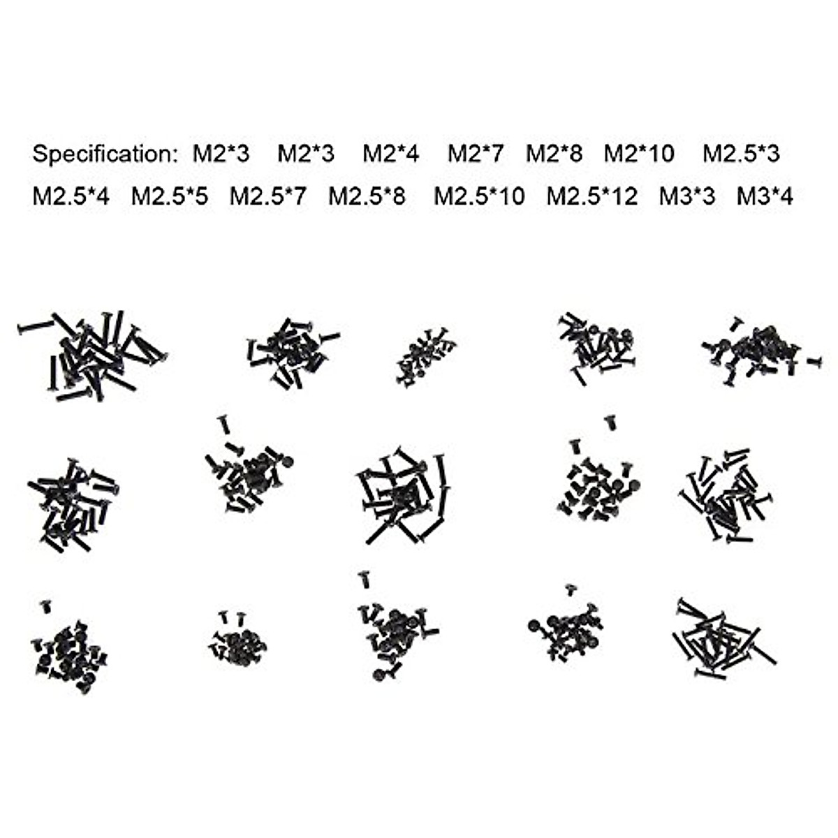 Screw HOT 300pcs/set Laptop Screws Set Kits 15 Size Notebook Computer Repair Screw Set - (Color: Black)