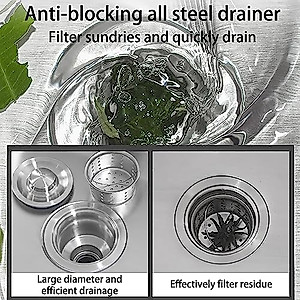 Free Standing Commercial Restaurant Kitchen Sink,Commercial/Industrial Sink,Stainless Steel Utility Sink w/Faucet, Stainless Steel 1 Compartment Utility Sink ( Color : Hot and cold , Size : LEFT_80*50