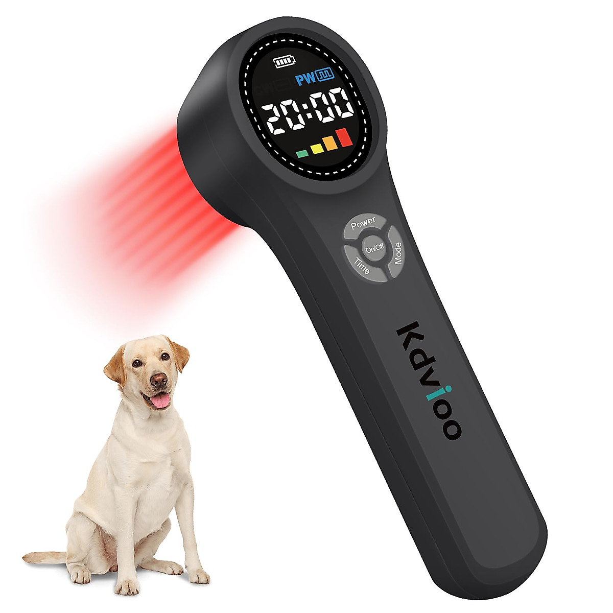 Kdvioo Cold Laser Therapy for Dogs,Red Light Therapy Devices,16x660nm+4x810nm+4x980nm,Infrared Red Light Therapy Machine for Dogs Cats Muscle and Joint Pain Relief,Handheld Infrared Light for Pet/Vet