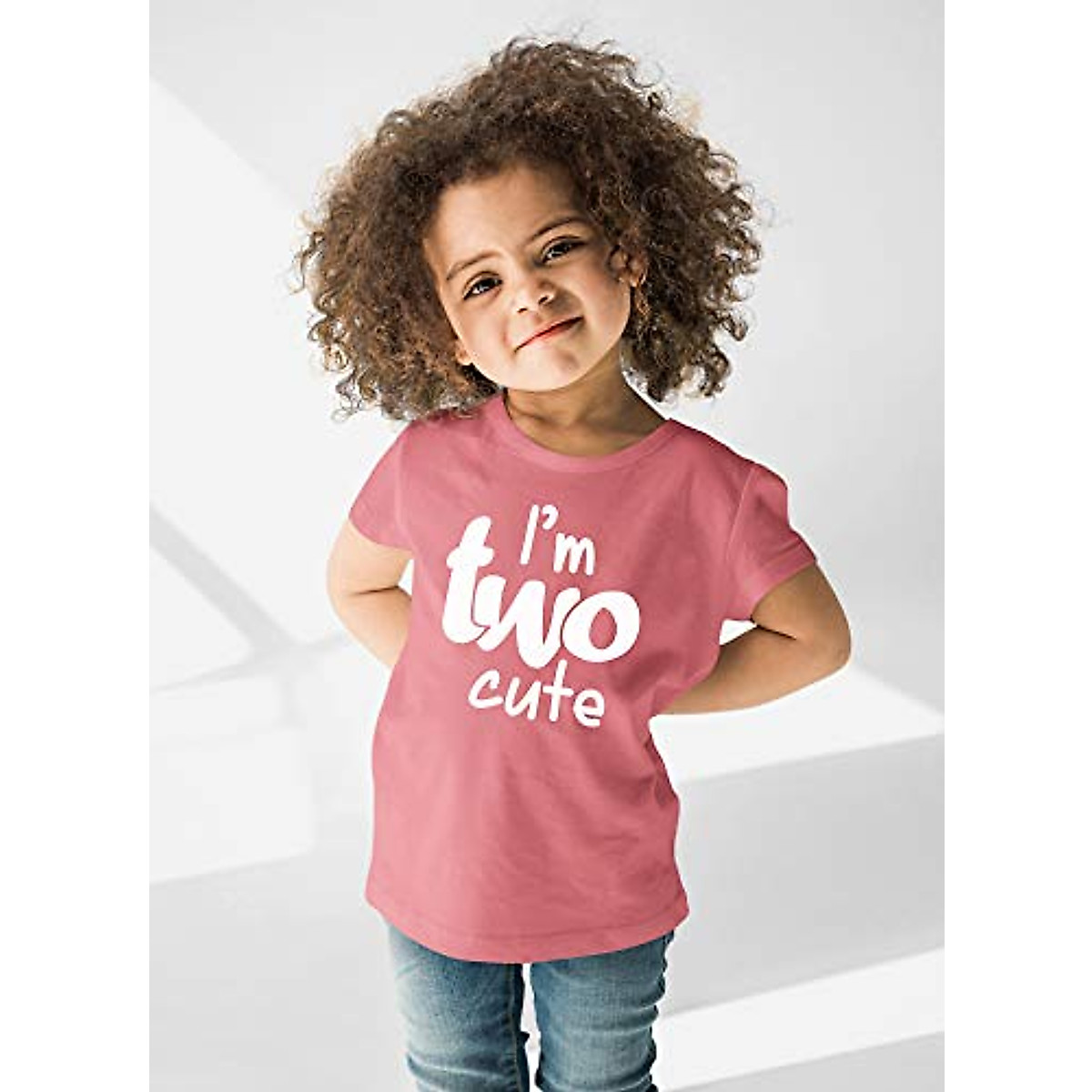 2nd Birthday Outfits for Toddler Girls im Two Cute Shirt Girl 2 Year olds Second (Mauve, 2 Years)